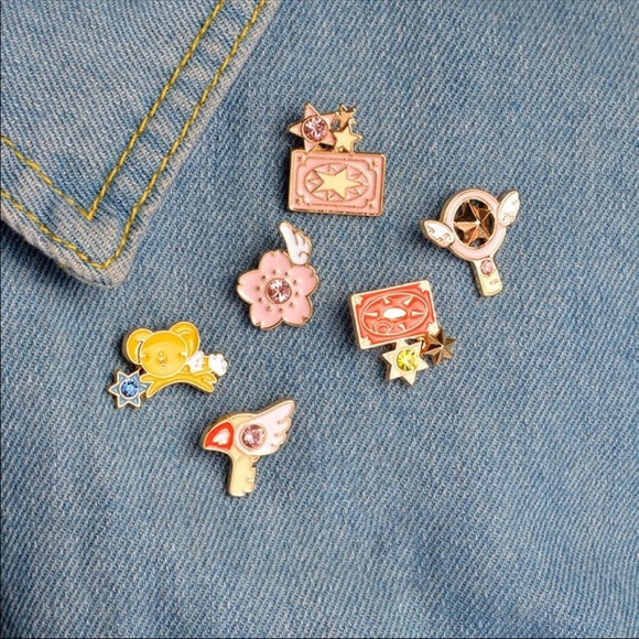 Accessories | New Set Of 6 Cartoon Thick Enamel Pins | Poshmark